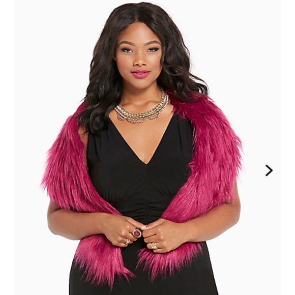 torrid | Accessories | Torrid Fox Empire Collection Faux Fur Stole ...